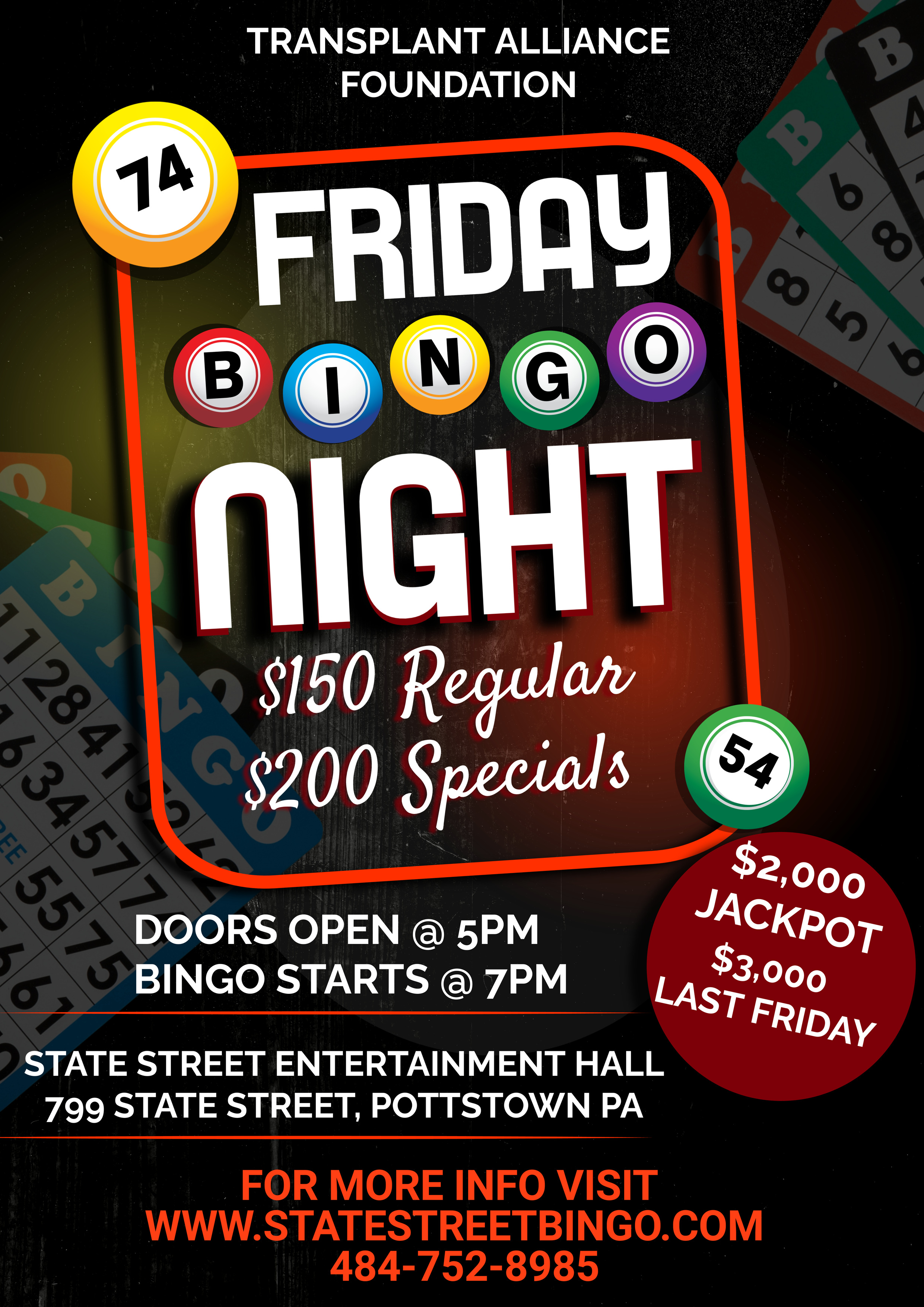 State Street Player Preferred Bingo